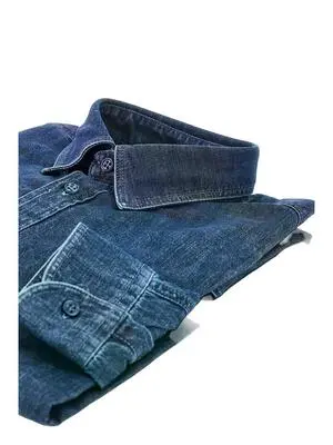 EMPORIO ARMANI Washed-denim Shirt