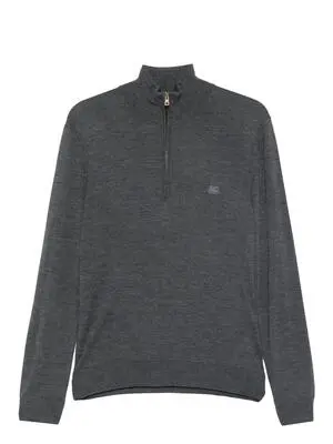 ETRO Half-zip Pegasus-embroidered Sweater
