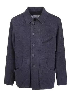 ZIGGY CHEN Textured-finish Button-up Jacket