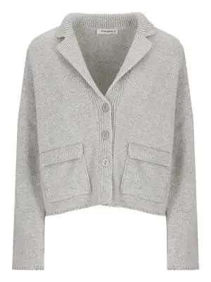 KANGRA Button-up Knitted Cardigan Grey