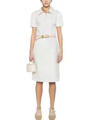 Gucci Gg Cotton Gabardine T-shirt Neutrals