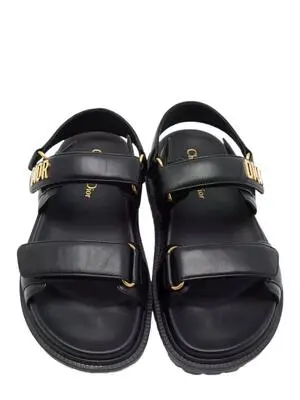 Dior Dioract Leather Sandals Black