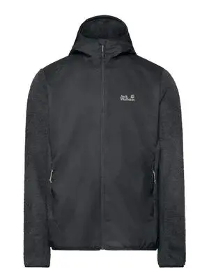 JACK WOLFSKIN Evertrek -hybrid M Hooded Panelled Lightweight Jacket
