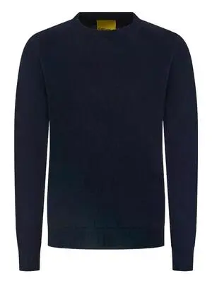 CUSTOMER LOVERS Crew-neck Ribbed-trim Sweater - Blue