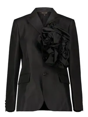 COMME DES GARÇONS Ruffled Single-breasted Blazer