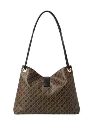 GHERARDINI Logo-print Shoulder Bag Brown