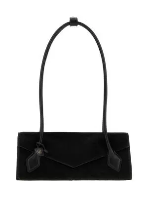 Alaïa Le Teckel Flap Leather Shoulder Bag With Envelope Closure Black
