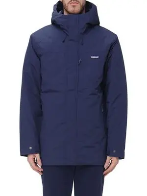 Patagonia Hooded Waterproof Recycled Nylon Parka Navy