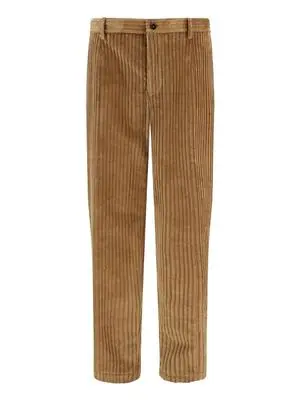DOLCE & GABBANA Straight Fit Corduroy Trousers With A Mid-rise Waist
