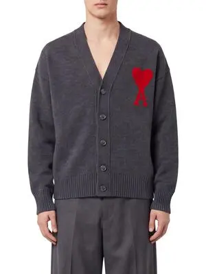 AMI Paris Sweater Men Grey