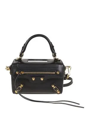 BALENCIAGA Le City Sleek Box Studded Calfskin Mini Handbag