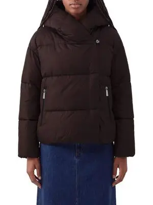 MICHAEL KORS Short Quilted Puffer Jacket In Polyester With A Padded Hood