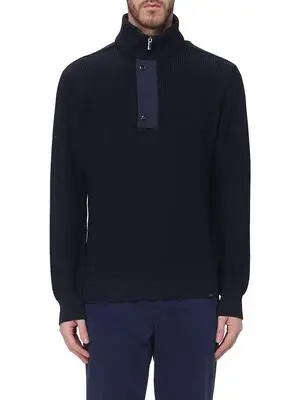 PAUL & SHARK Long-sleeved Wool Turtleneck Jumper With Buttons And Ribbed Trims