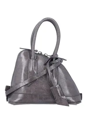 ATTICO La Sant Ambroeus Asymmetrical Calfskin Handbag