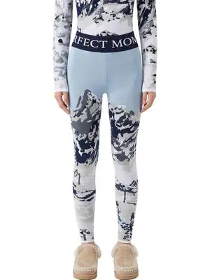PERFECT MOMENT Abstract Print High-waisted Skinny Fit Jersey Leggings