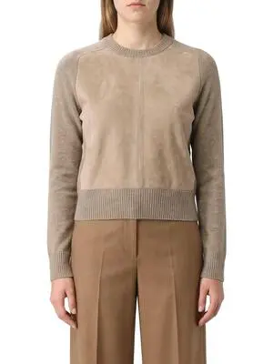 Max Mara Virgin Wool And Cashmere Blend Crewneck Jumper - Grey