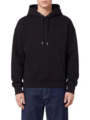 AMI Cotton Blend Hoodie With Kangaroo Pocket