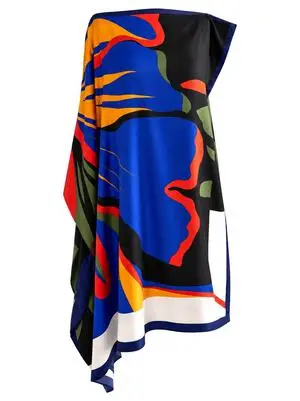 BELYED HANDCRAFT Matisse Abstract-print Asymmetric Dress By Belyed