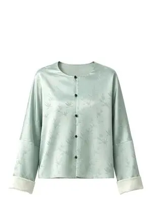 SILKINC Silkinc Silk Jacquard Double Sided Jacket In