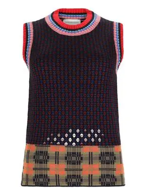 DRIES VAN NOTEN Gilet Con Motivo Geometrico