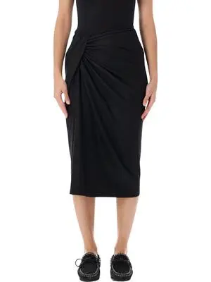 MARANT ETOILE Marant Etoile Ruched Wrap Midi Skirt