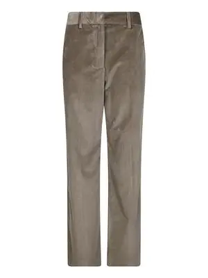 MAX MARA Max Mara Weekend Wide-Leg Velvet Striped Pants