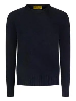 CUSTOMER LOVERS Ribbed-trim Sweater Blue