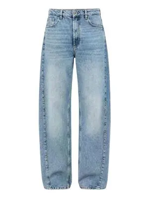 PATRIZIA PEPE Logo-patch Tapered Jeans