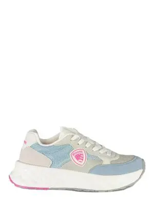 BLAUER. Panelled Logo-patch Sneakers