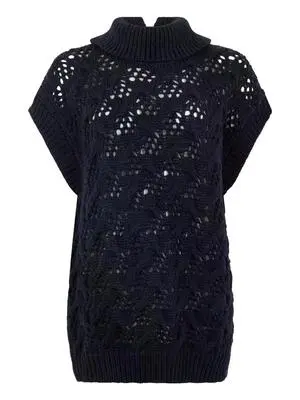 PESERICO Cable-knit Roll-neck Sweater