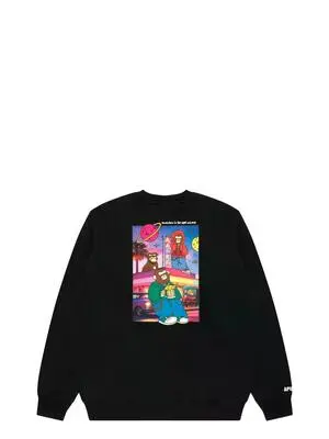 AAPE BY *A BATHING APE Aaper Graphic-print Sweatshirt Black