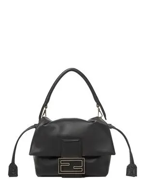 FENDI Black Nappa Leather Mini Bag