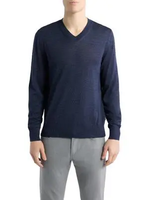 BOSS Virgin Wool V-neck Sweater