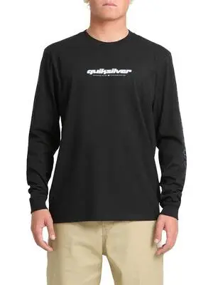 Quiksilver Third Dimension Graphic Long Sleeve T-shirt Black