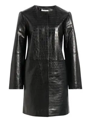 NORDSTROM Croc Embossed Leather Jacket