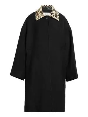 RÓHE Cheetah Collar Wool Coat