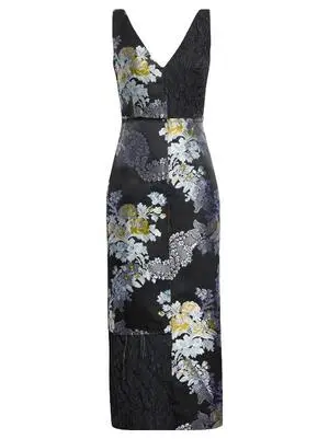 ERDEM Historic Jacquard Midi Dress