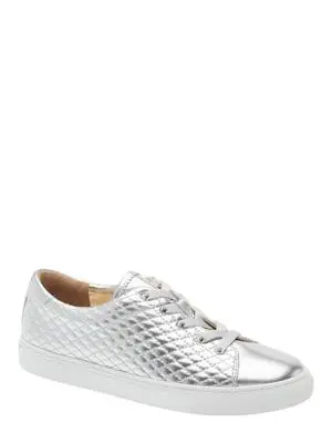 Robert Zur Nova Leather Sneaker Silver Metallic