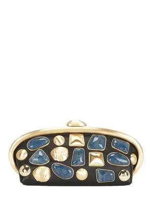 Cult Gaia Yusra Clutch Black Multi