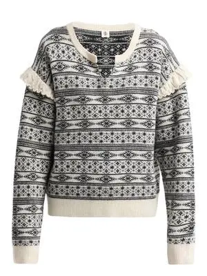 THE GARMENT Faroe Island Fair Isle Wool-cashmere Sweater Multicolor