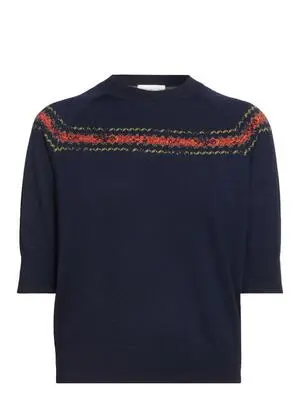 Dries Van Noten Tuano Merino Wool Sweater Navy