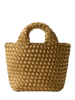 NAGHEDI St. Barths Petit Satin Top Handle Bag Luce