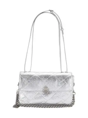 KURT GEIGER Celia Quilted Metalic Leather Shoulder Bag