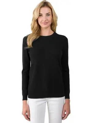 JENNIE LIU Classic Crewneck Cashmere Sweater