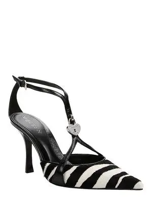 ALEXANDER MCQUEEN Locke Zebra Print Stilettos Pumps