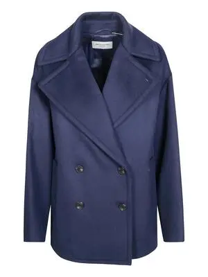 MAX MARA Max Mara Weekend Picot Double-Breasted Mini Short Caban Jacket