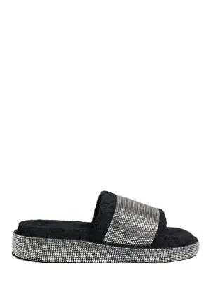 DOLCE & GABBANA Rhinestone-embellished Platform Slides