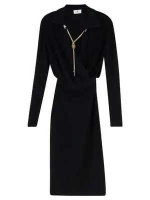 ELISABETTA FRANCHI Viscose Blend Midi Dress