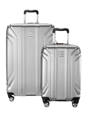 SKYWAY Nimbus 5.0 Hardside Expandable 2 Piece (20"/28") Luggage Set Silver