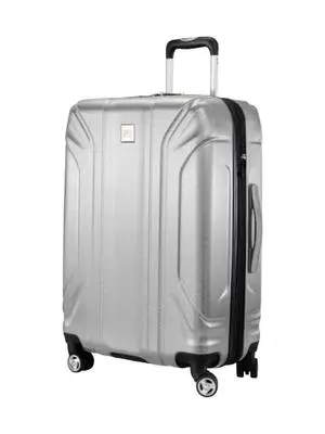SKYWAY Nimbus 5.0 Hardside Expandable 24" Medium Checked Spinner Luggage Silver